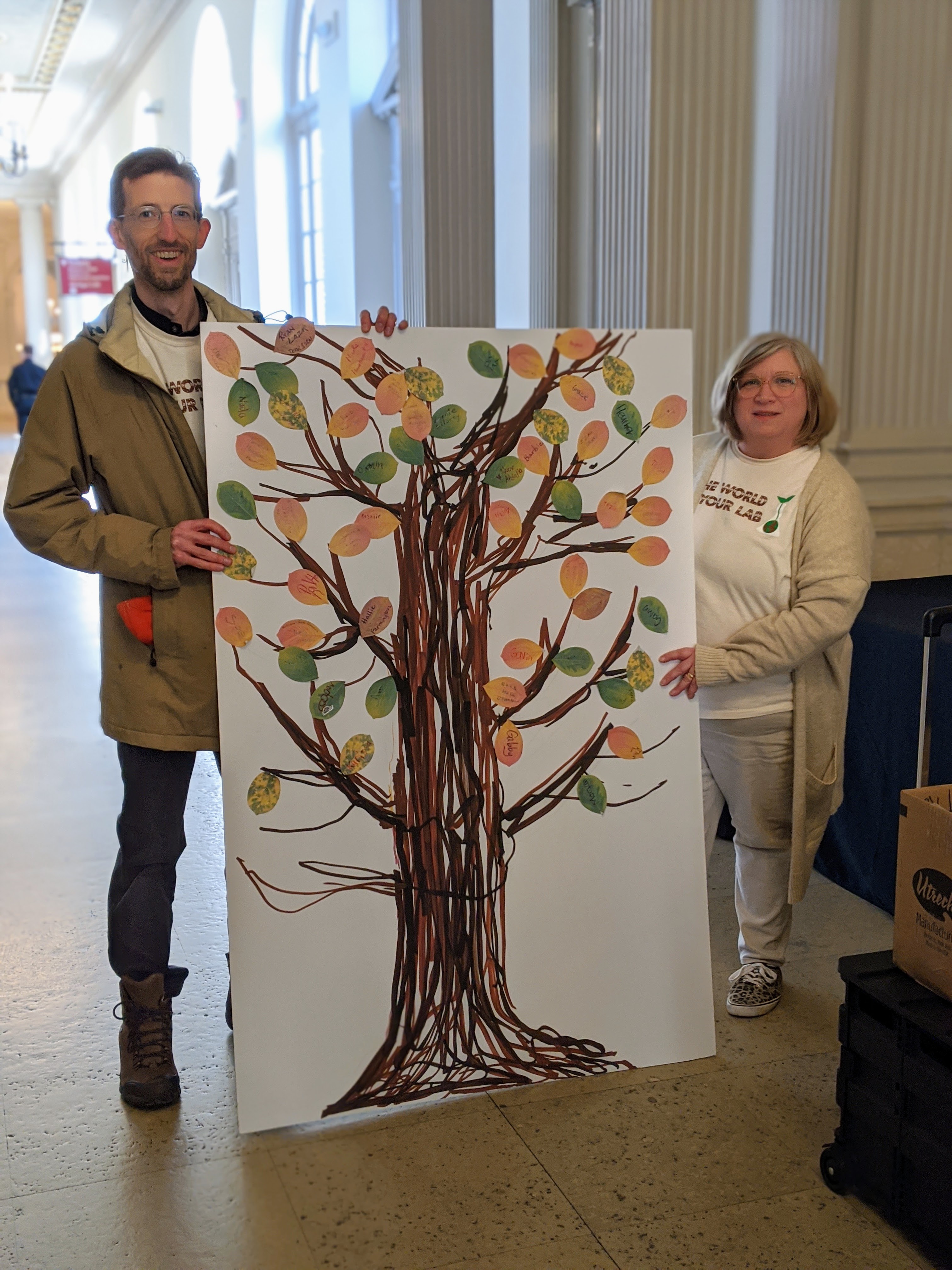 Craft tree with Henry Fischer and Denise Dorantes | NEA Big Read-Dearborn
